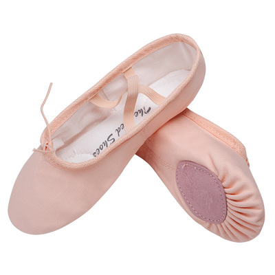 红舞鞋舞蹈鞋软底鞋女芭蕾舞儿童