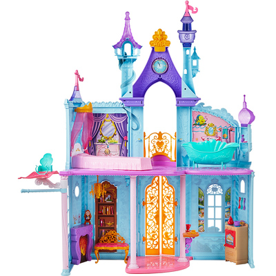 孩之宝迪士尼公主娃娃经典城堡