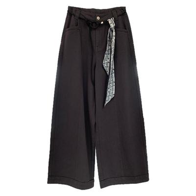 时髦感松弛休闲裤显瘦宽松直筒