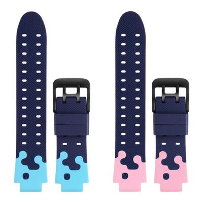 适用于小天才电话手表表带Z1/Z1y/Q1/D1/xtcz1y专用硅胶儿童手表带通用
