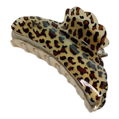 百搭韩版豹纹发夹中号抓夹饰品