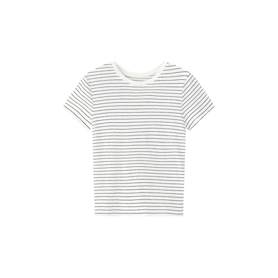 棉麻混纺透气亲肤圆领短袖T恤