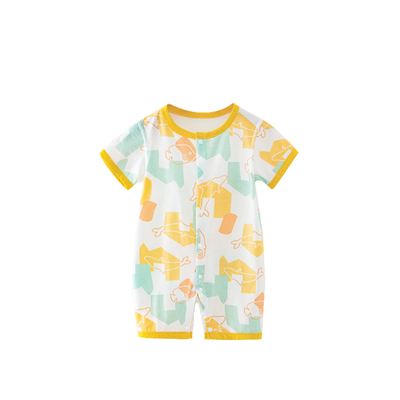 妙贝亲凉感莫棉短袖哈衣