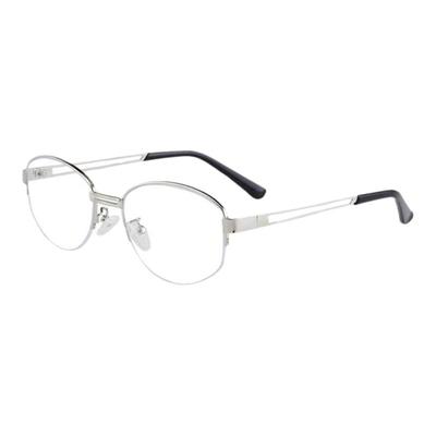 GM眼镜半框超轻钛架女复古老钱风