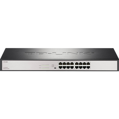 16口全千兆网络交换机钢壳机架式