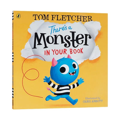 你的书里有怪兽 英文原版绘本 There’s a Monster in Your Book 低幼儿童英语启蒙认知绘本 英文版 进口英语原版书籍
