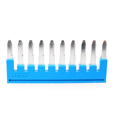 蓝色弹簧接线端子PT ST系列连接条FBS-10-5-6-8直插式互联短接条