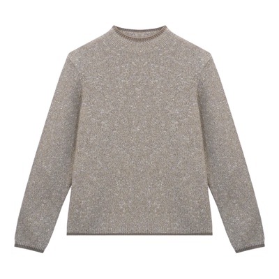 珍贝100%山羊绒无染自领女衫