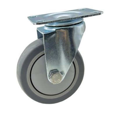 橡胶静音万向脚轮丝杆万向轮