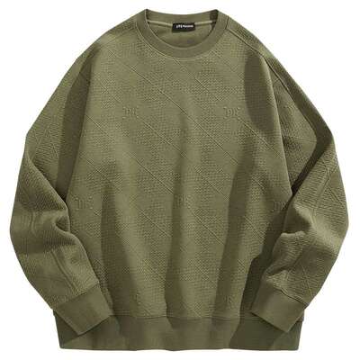 【商场同款】太平鸟男装卫衣秋季时尚重磅莫代尔提花 B1CRF3309