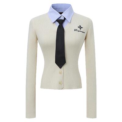 只做一件事显瘦短款开衫毛衣女