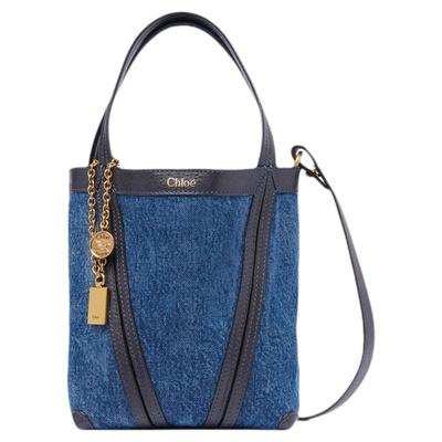 Chloe蔻依 2026新品CHLOÉ SPIN丹宁款托特包