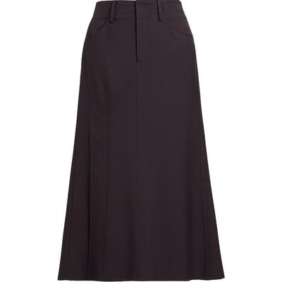 红袖商场同款HOPESHOW春季2025新款女装纯色立体压褶鱼尾半身裙