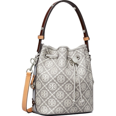 【礼物】TORY BURCH 汤丽柏琦 T MONOGRAM 手提斜挎水桶包 174331
