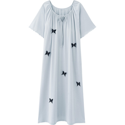 天丝棉睡裙夏季带胸垫甜美高级感