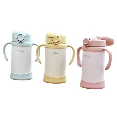 膳魔师卡通可爱不锈钢保温吸管杯