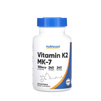 【自营】nutricost美国进口维生素K2片mk7成人孕妇补vk2维k钙官方