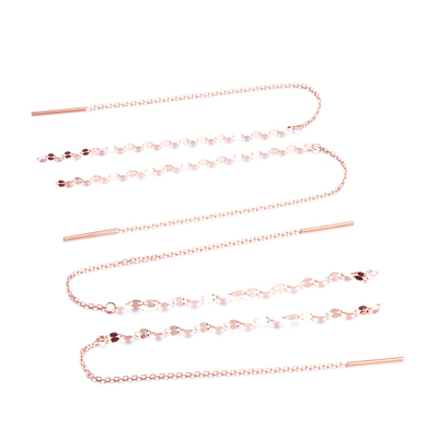 欧诗芙洛正品14K金au585流苏耳线