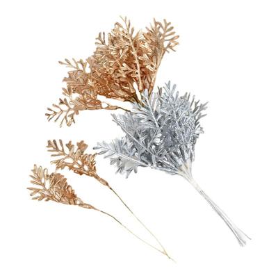 diy森系金银松果花环仿真植物