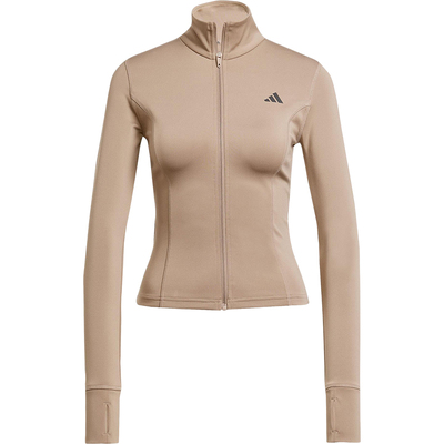 Adidas/阿迪达斯正品2025女士简约半高领健身运动修身外套JW2815