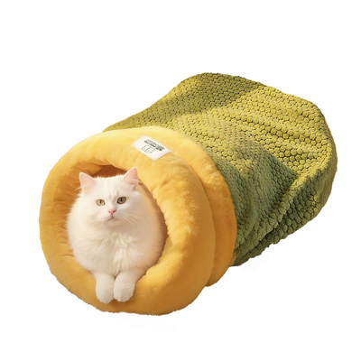 猫睡袋窝封闭式猫窝冬天保暖安全感冬季钻洞全包裹猫咪睡觉宠物窝