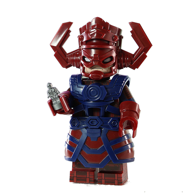 神奇四侠行星吞噬者银滑积木人仔