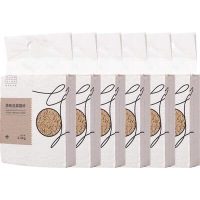 宠幸豆腐猫砂2.5kg*6袋活性炭绿茶除臭低尘吸水结团可冲厕所30斤