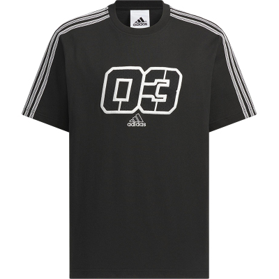 Adidas/阿迪达斯正品2025夏季款男士透气经典宽松针织短袖JX2633