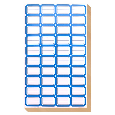 铜版纸不干胶贴纸商品蓝色标价贴