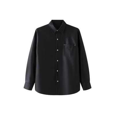 黑标百搭宽松皮夹克Midashand