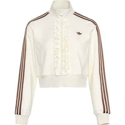 Adidas/阿迪达斯正品三叶草女士简约运动轻薄针织夹克外套KU9388