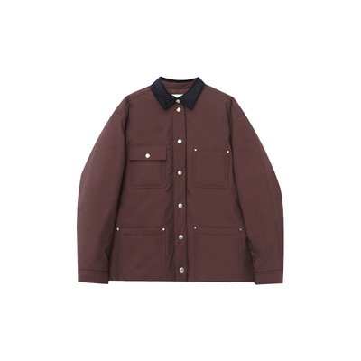 木岸muan布朗尼棉服定制高级拼接翻领长袖棉衣外套上衣DS-9112