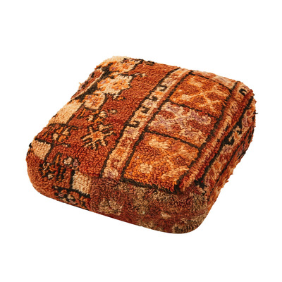 含内芯手工编织坐垫羊毛坐墩地垫