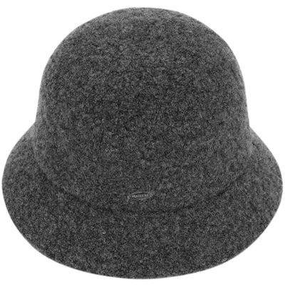 【商场同款】太平鸟灰色绒面时尚品质帽子女2025年新款A1YAF4354