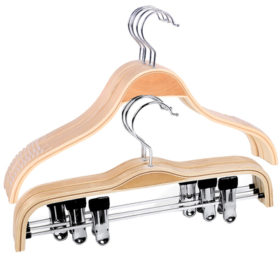 泽翔木衣架防滑服装店厂家定制