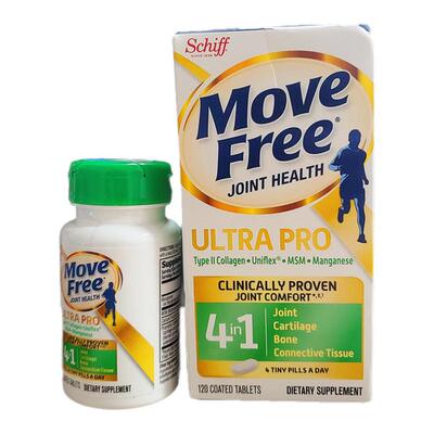 微瑕美国Move Free 益节 骨胶原软骨精华素MSM 加锰 舒缓关节4合1