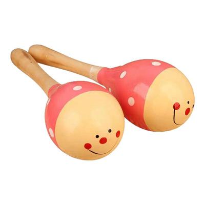 木质沙锤婴儿早教音乐打击乐器