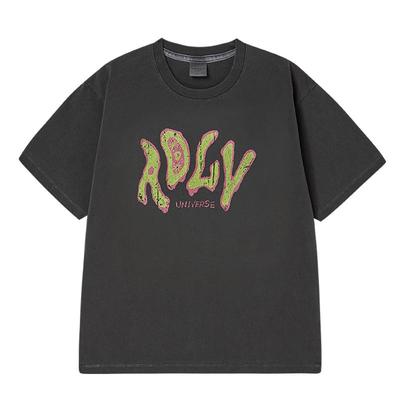 ADLV复古印花短袖T恤340g重磅