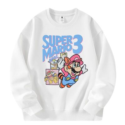 任天堂马里奥联名复古圆领卫衣