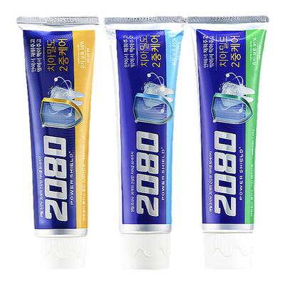 韩国爱敬牙膏2080双重防护3支装