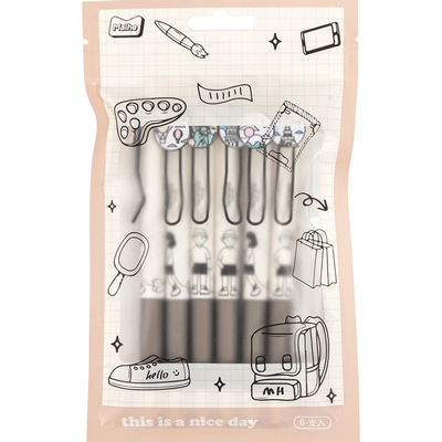 TACOTACO金属贴片按动中性笔ST头