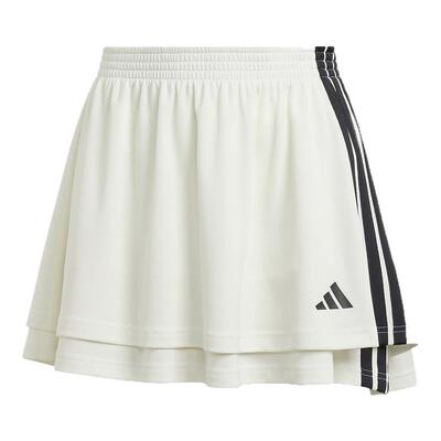 adidas阿迪达斯半身裙夏女足球风运动简约网眼布叠层短裙 JY7634