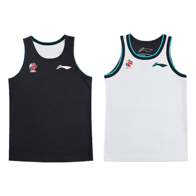 李宁篮球服套装广东队背心
