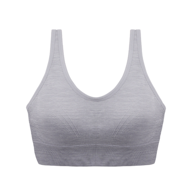 背心式雪伦无钢圈义乳文胸防震