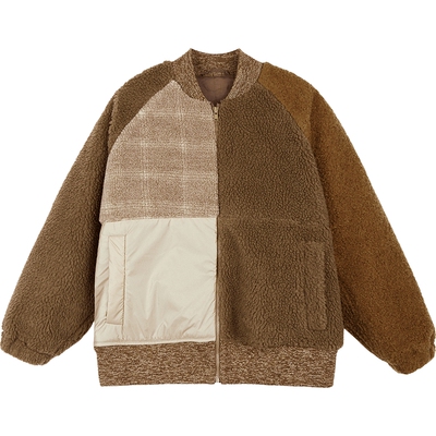 pomme[季末折扣]仿皮草外套大童