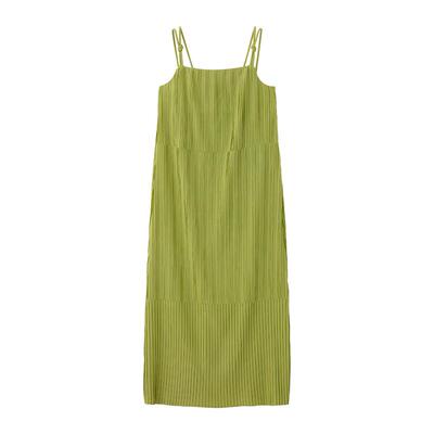 RUISHI芮时印花褶皱吊带连衣裙