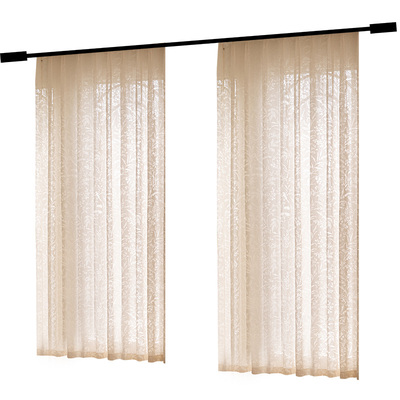 魔术贴窗帘纱防晒透光不透人