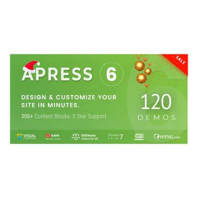Apress 汉化中文版 响应式自定义多用途WordPress企业主题模板