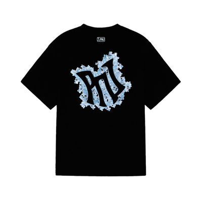 PNJ清透冰蓝水晶印花短袖