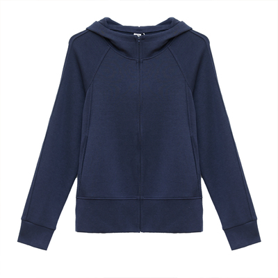 秋季连帽卫衣女休闲大码胖MM简约长袖开衫韩版时尚百搭显瘦外套潮